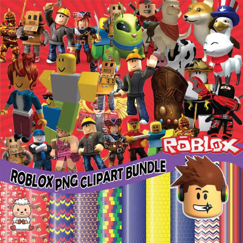 Roblox Gaming SVG Bundle Pack Clipart for Cricut, Silhouette Roblox ...