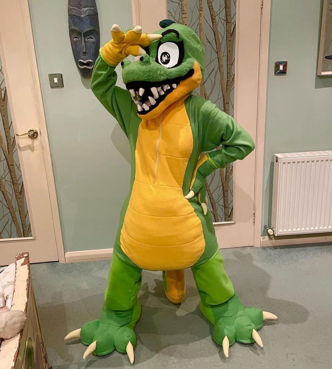 Custom Crocodile Mascot Costume – Full-body Plush Alligator Furry ...