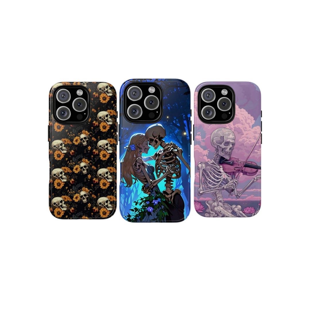 Flower Living Life Vintage Skeletons Information Phone Case,skeletons ...