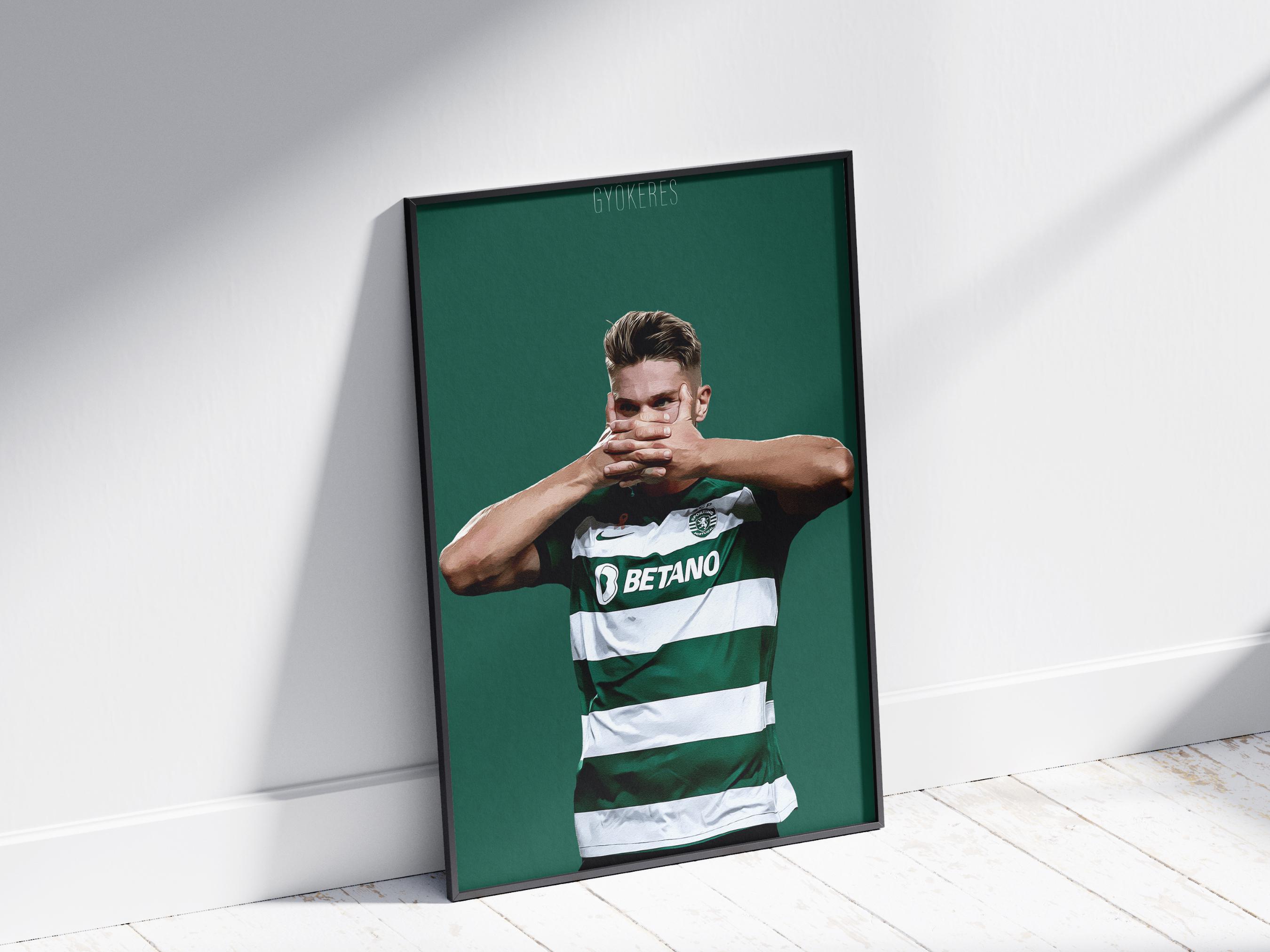 Gyokeres Poster, Minimalist Art , Sports Poster, Wall Art, Football ...