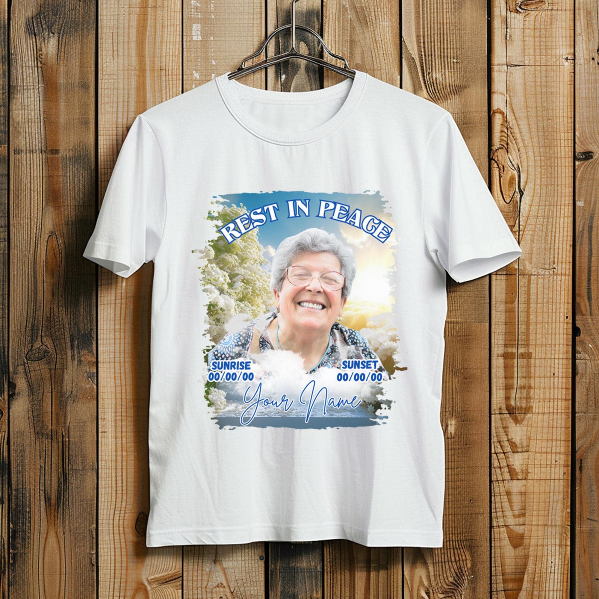 In Loving Memory Shirt, Rest in Peace, RIP Shirt, Personalized Funeral ...