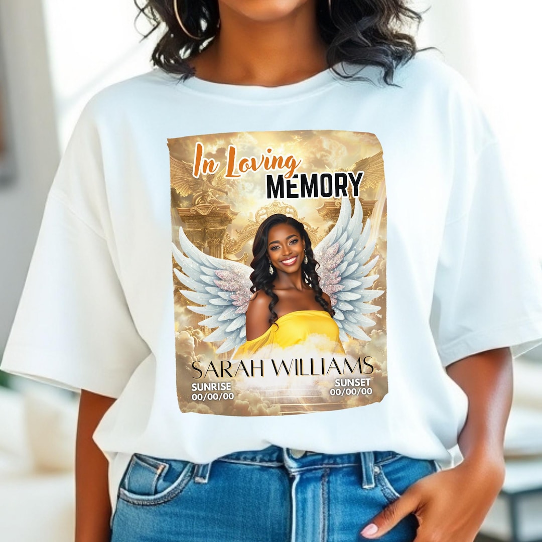 Custom in Loving Memory Shirt: Personalized Memorial T-shirt, RIP Shirt ...