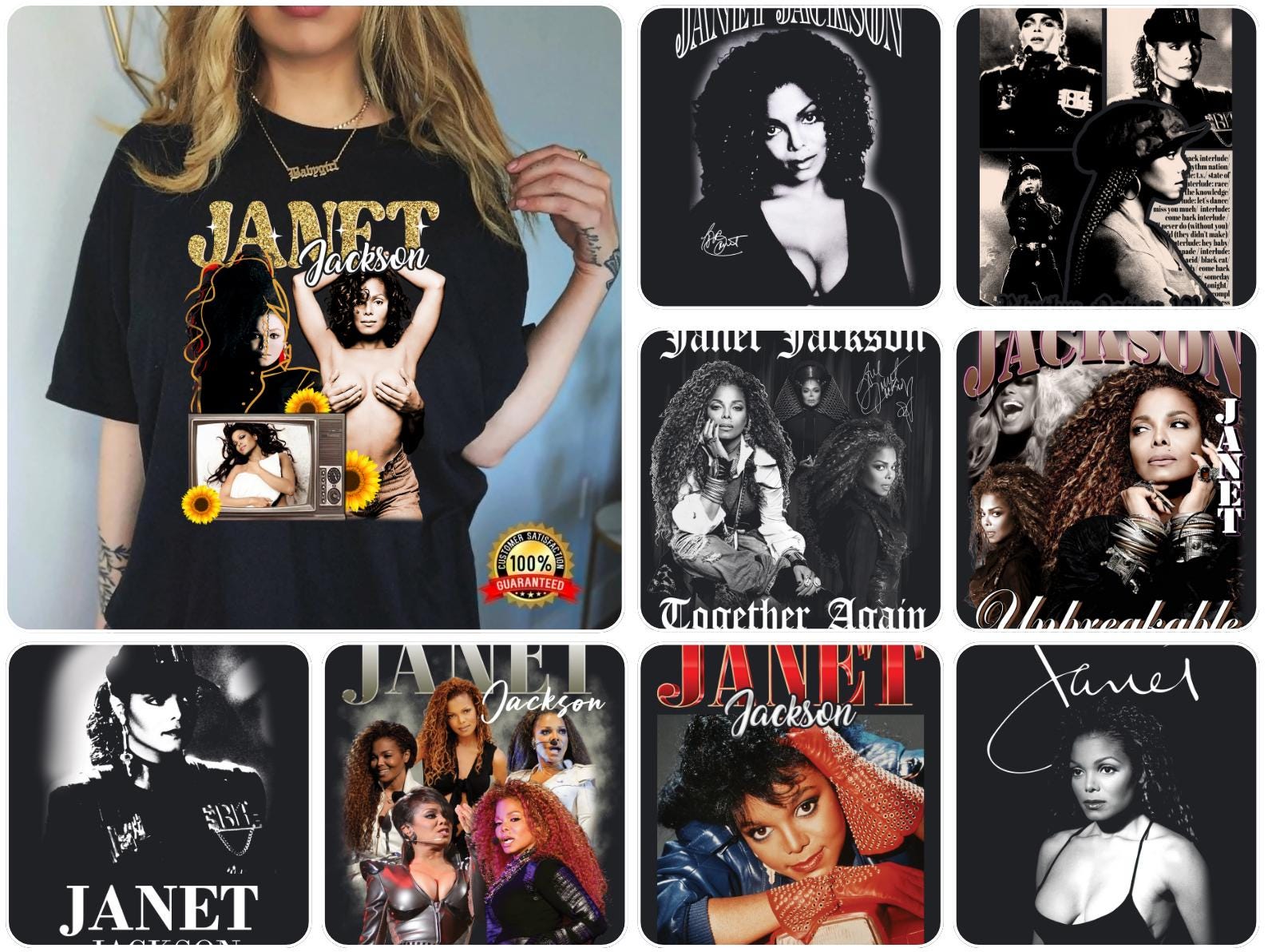 Bundle Janet Jackson Png, Janet Jackson Concert Tour Shirt Png, Funny ...