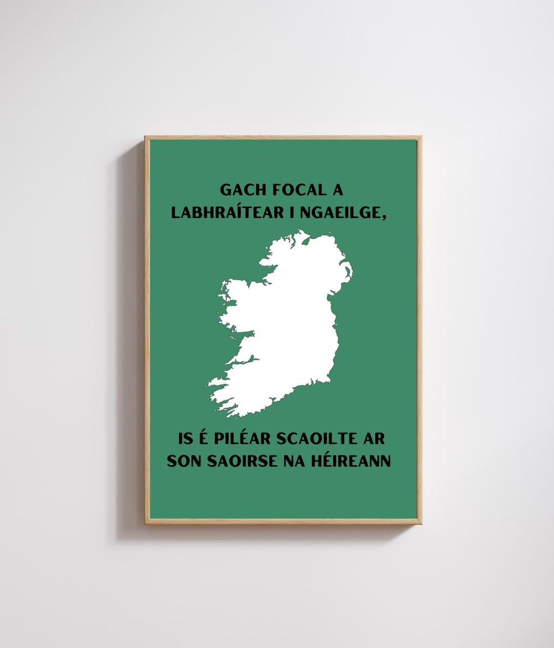 Irish Freedom Quote Print Without English Translation - as Gaeilge ...