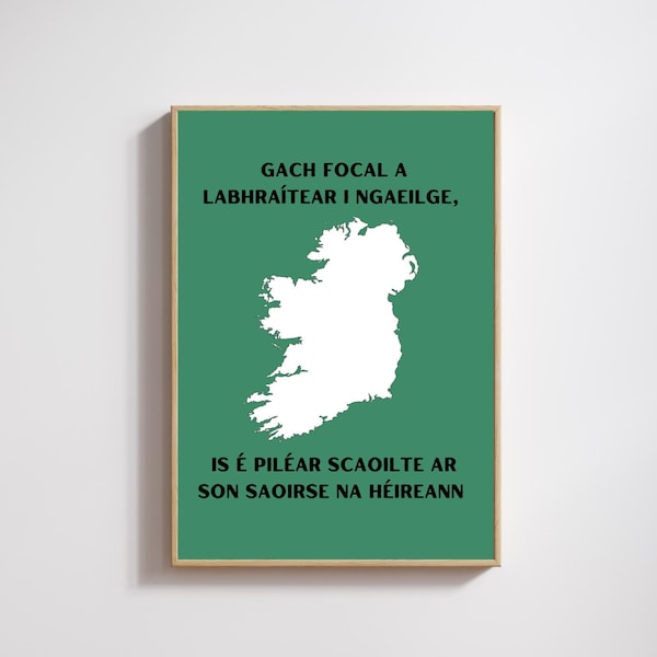 Ireland Flag Poster - Etsy
