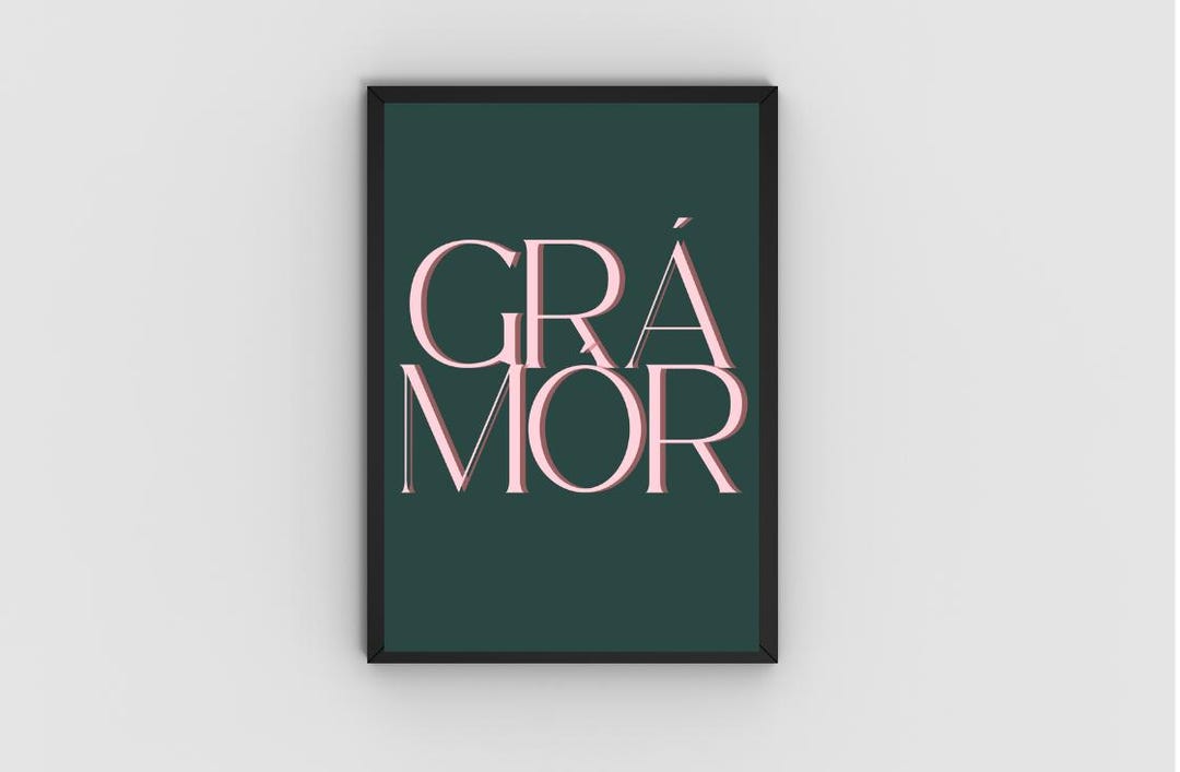Grá Mór Irish Art Print: Big Love Wall Hanging (digital Download) - Etsy