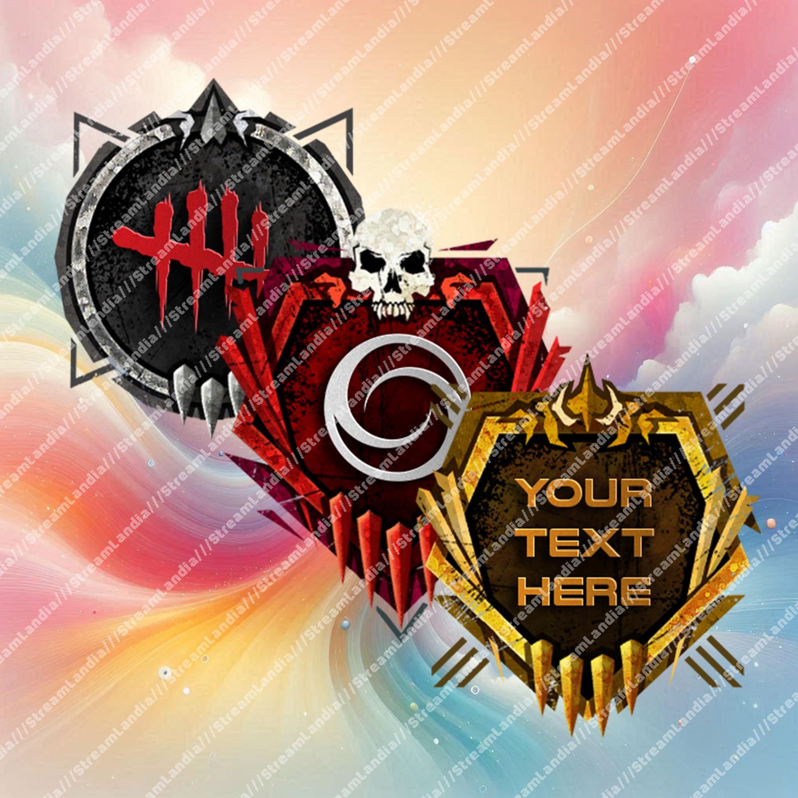 DBD (dead by Daylight) Ranks for Twitch Youtube Discord. Sub Badges ...