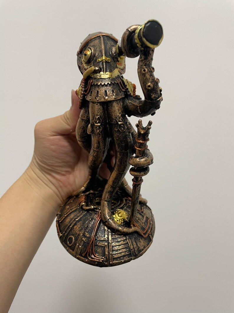 Steampunk Octopus Statue Mechanical Kraken Figurine for Home and Office ...