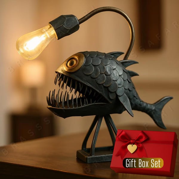 Angler Fish Lamp - Etsy