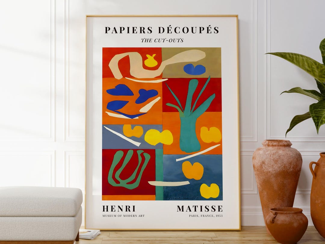 Henri Matisse Paper Cut-outs Original Poster, Jazz Series Wall Art ...