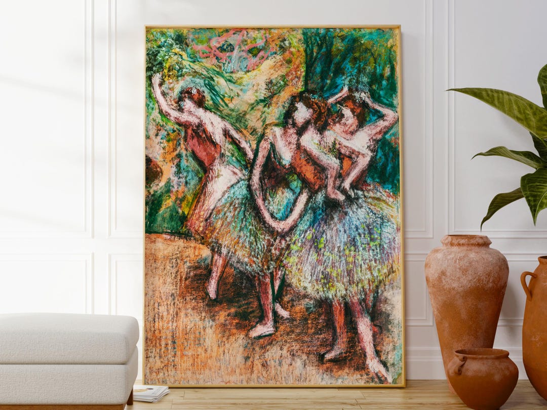 Degas Ballet Dancers Poster, Original Art Print, Digital Artwork ...