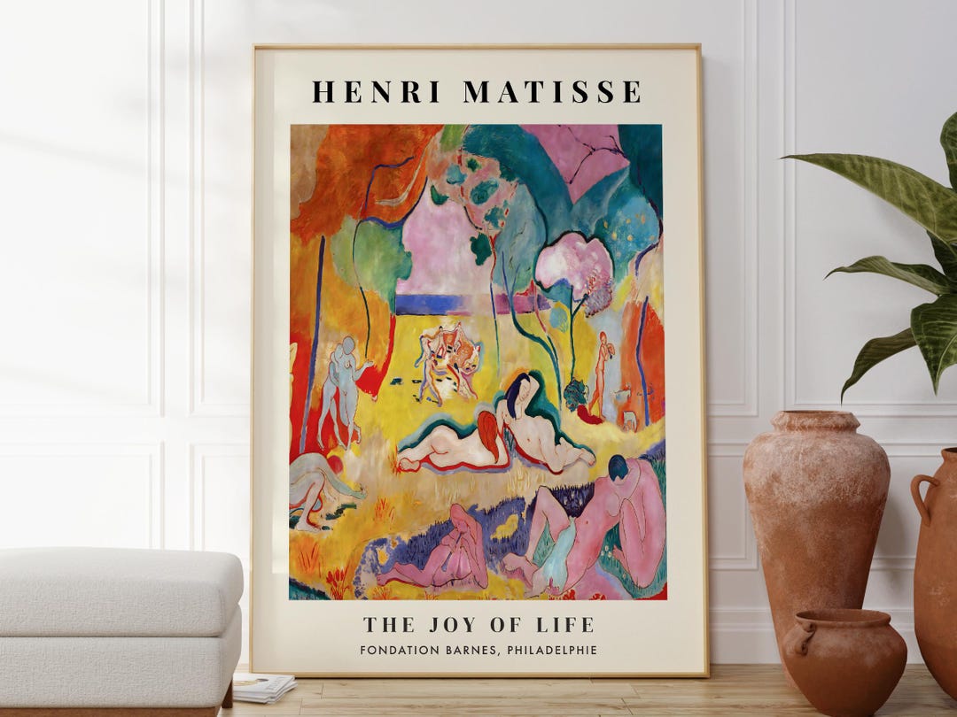 Henri Matisse the Joy of Life Print, Colourful Artwork, Original Poster ...