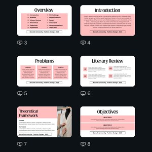 Thesis Slide Presentation Template (canva) - Etsy