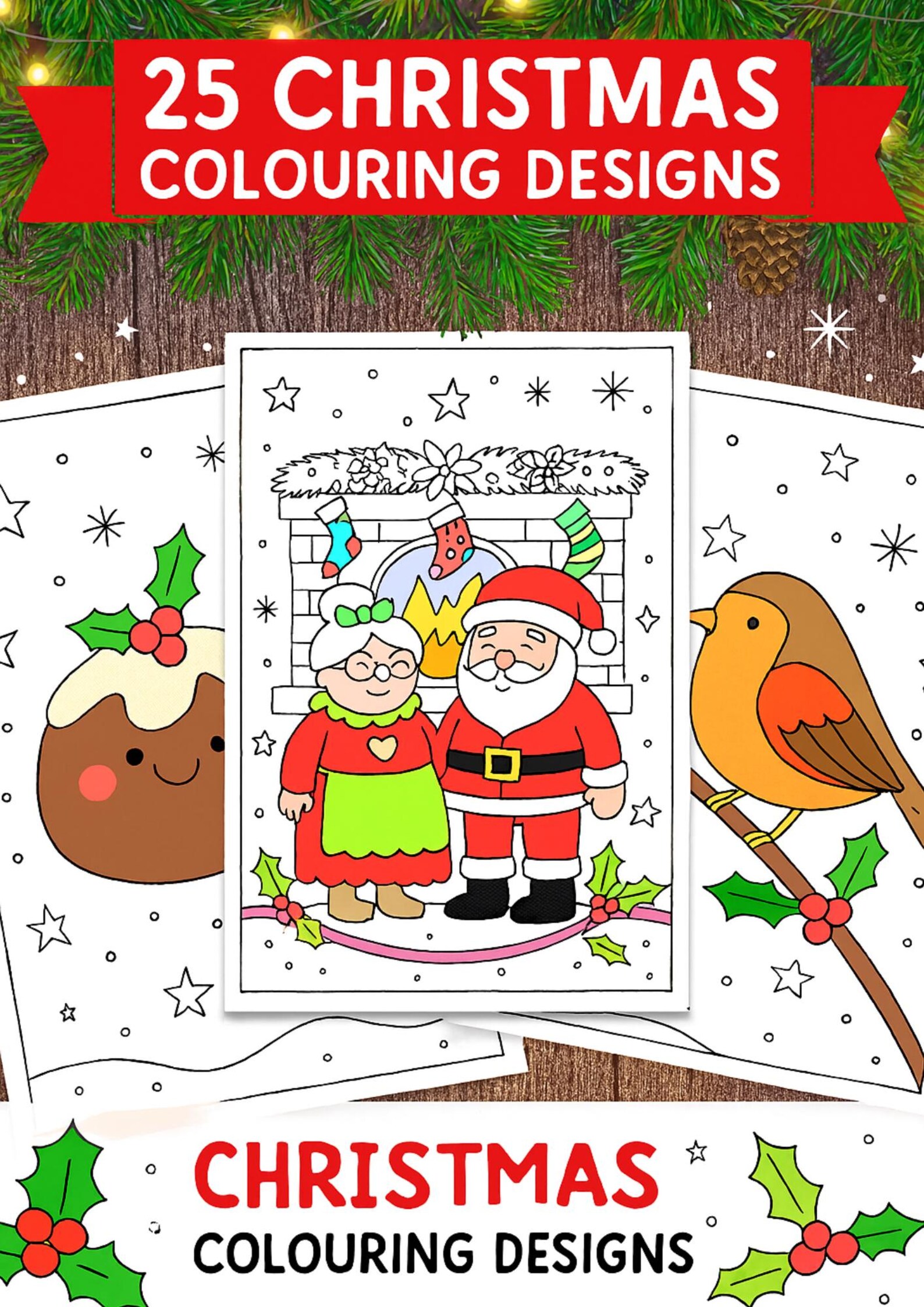 Christmas Colouring Pages for Kids & Adults | Festive Holiday ...