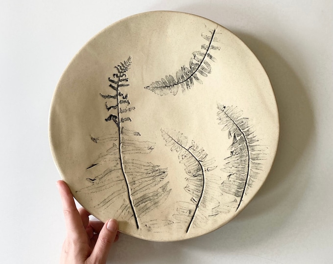 Large Ceramic Serving Platter for Entertaining, a Decorative Salad or ...