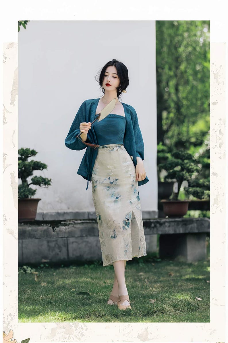 3 Piece Hanfu Set, Linen Cotton Hanfu, Chinese Summer Outfit,vintage ...