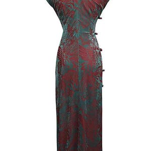 Elegant Velvet Cheongsam – Chinese Qipao Dress – Luxury Vintage High ...