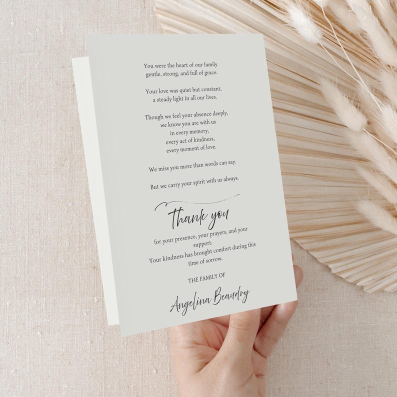 Editable Celebration of Life Program Template | Rose Funeral Booklet ...
