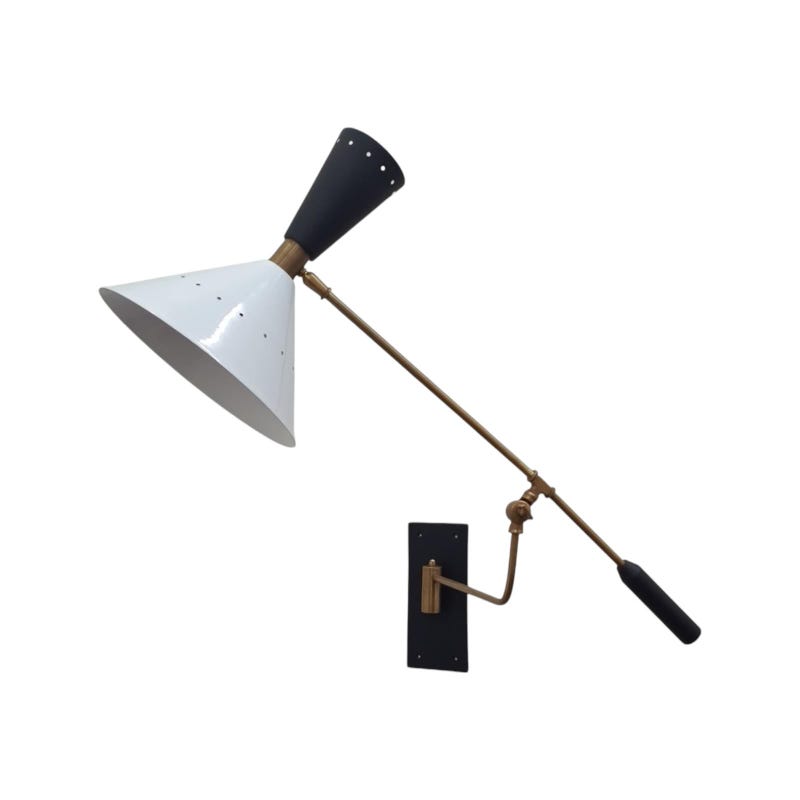Long Arm Wall Lamp - Etsy