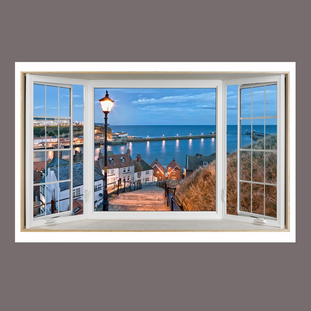 Whitby Abbey View Canvas Art: 3D Bay Window, Yorkshire Coast - Etsy UK