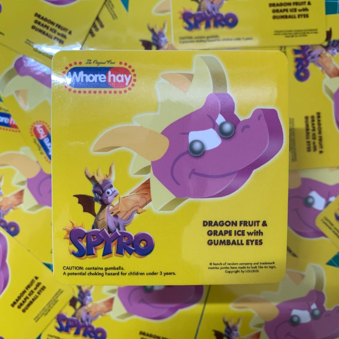 Spyro Character Popsicle Truck Sticker | Spyro the Dragon | Die Cut ...