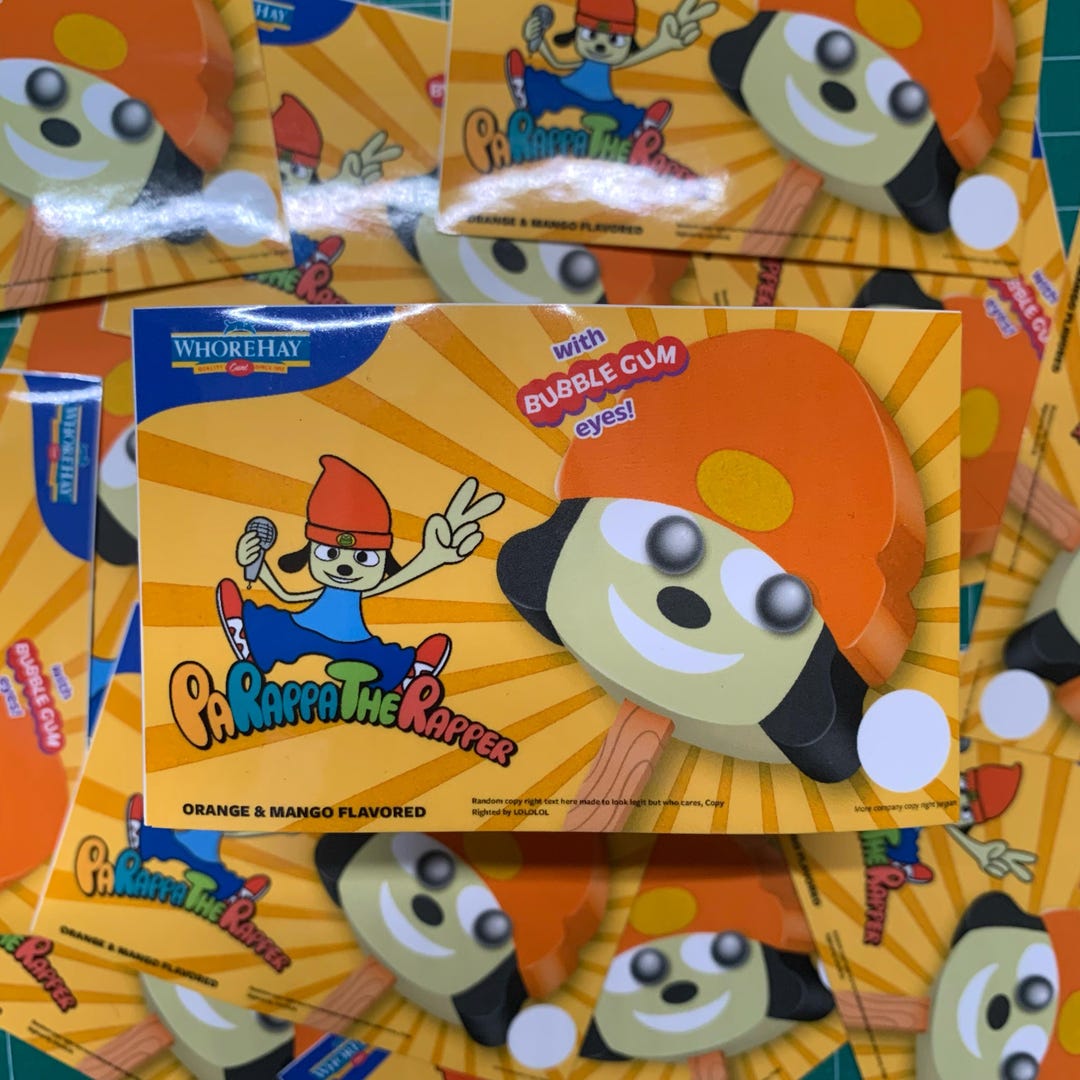 Parappa the Rapper Sticker: Video Game Ice Cream Truck Art - Etsy