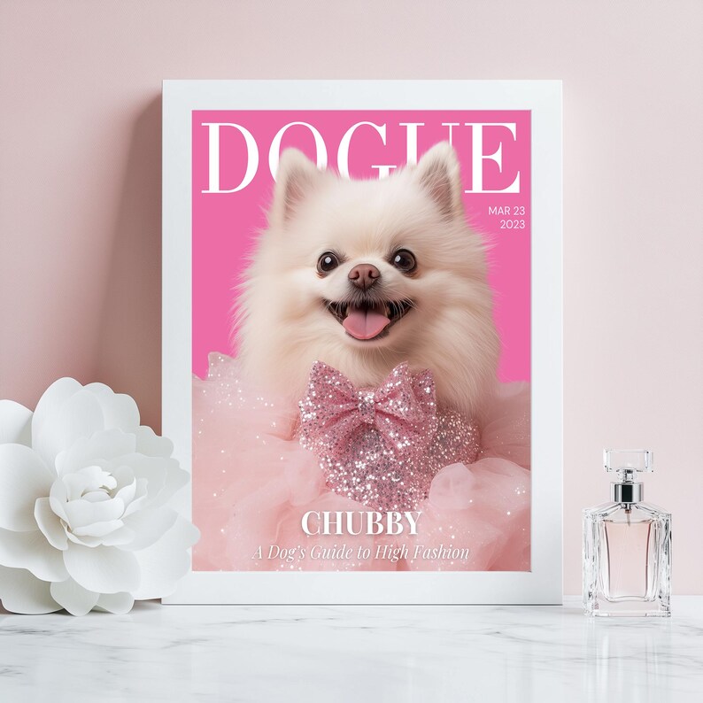 Pet Fashion Custom Design Princess Style Dog Portrait Personalized ...