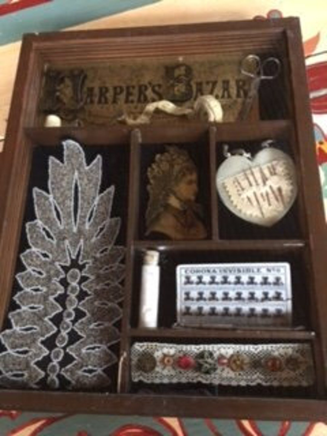 Sewing Shadow Box - Antique and Vintage Items - Etsy