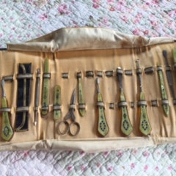 Antique Manicure Set - Etsy
