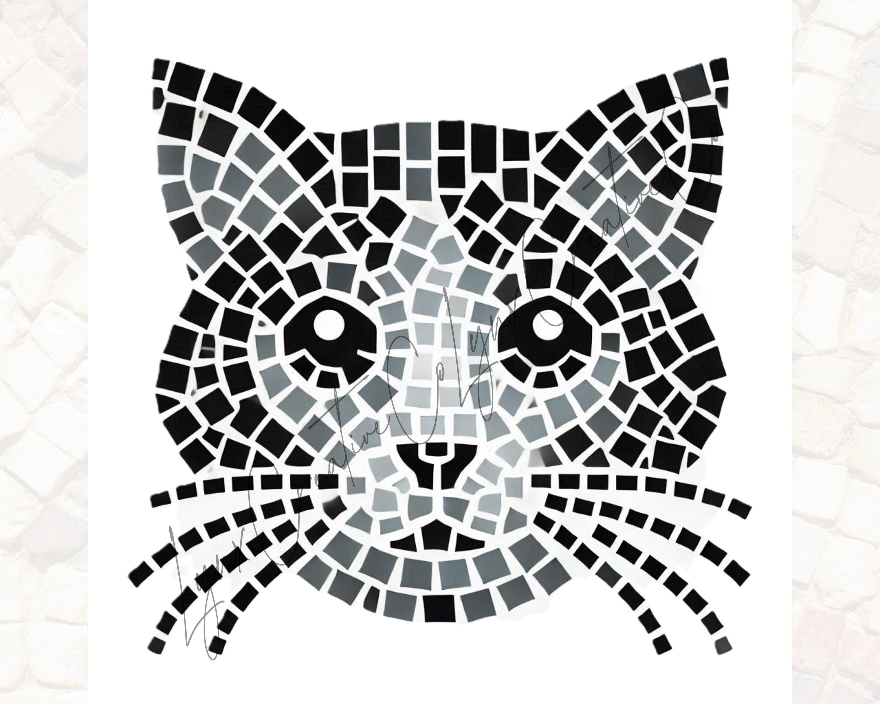 Cat Mosaic Template – Digital Download – Printable Pattern – for ...
