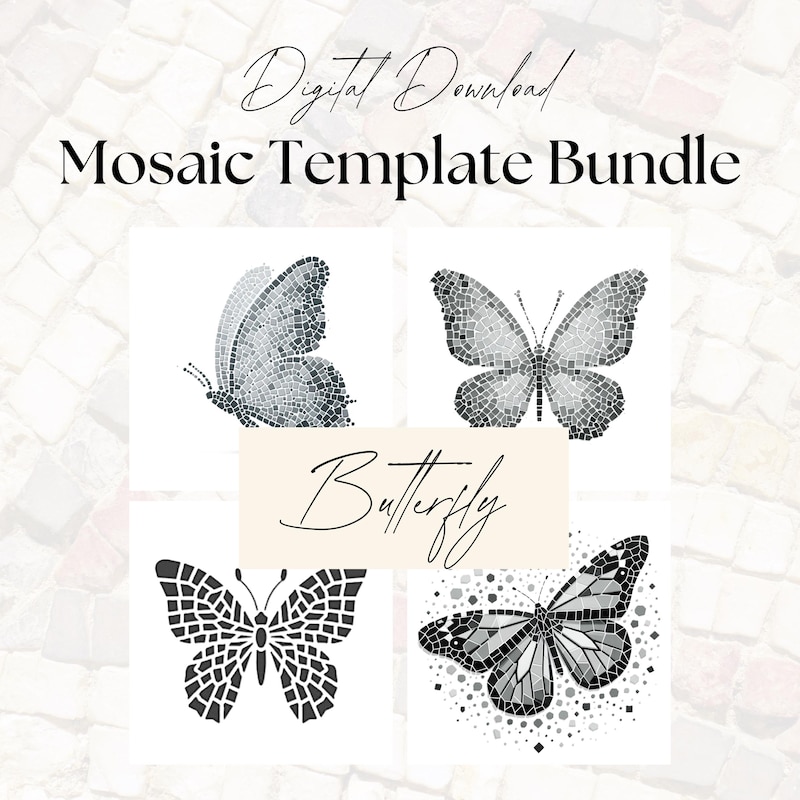 Butterfly Mosaic - Etsy