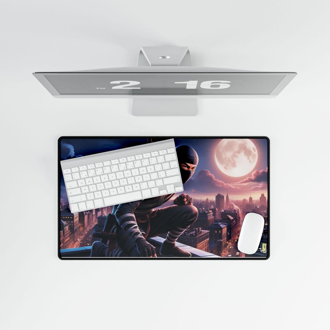 Ninja Desk Mats for Gamers, Large Gaming Mouse Pad, Stylish Work Desk ...