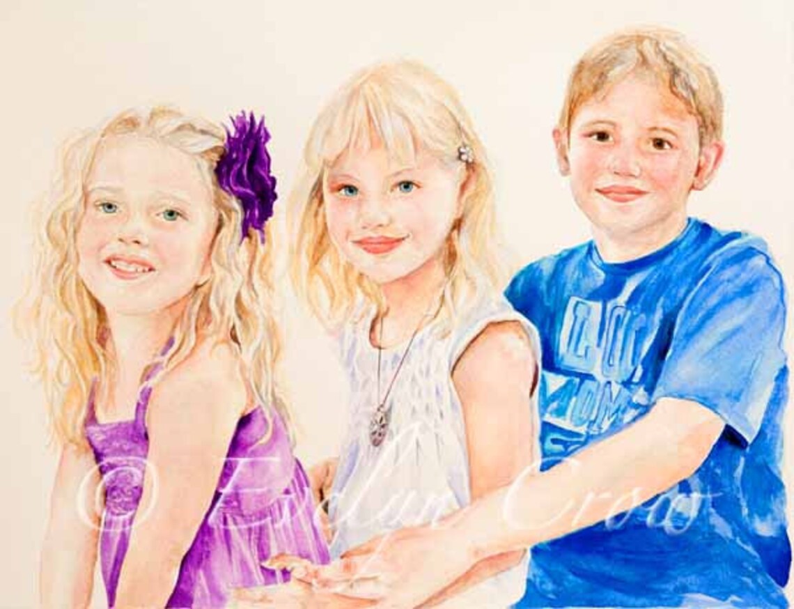 Custom Portraits From Your Photos - Child Portrait - Original ...