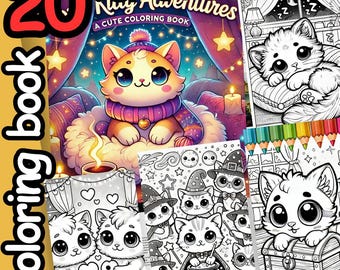 Adorable Cozy Lamb Coloring Book for Kids – 20 Printable Pages – Cozy ...