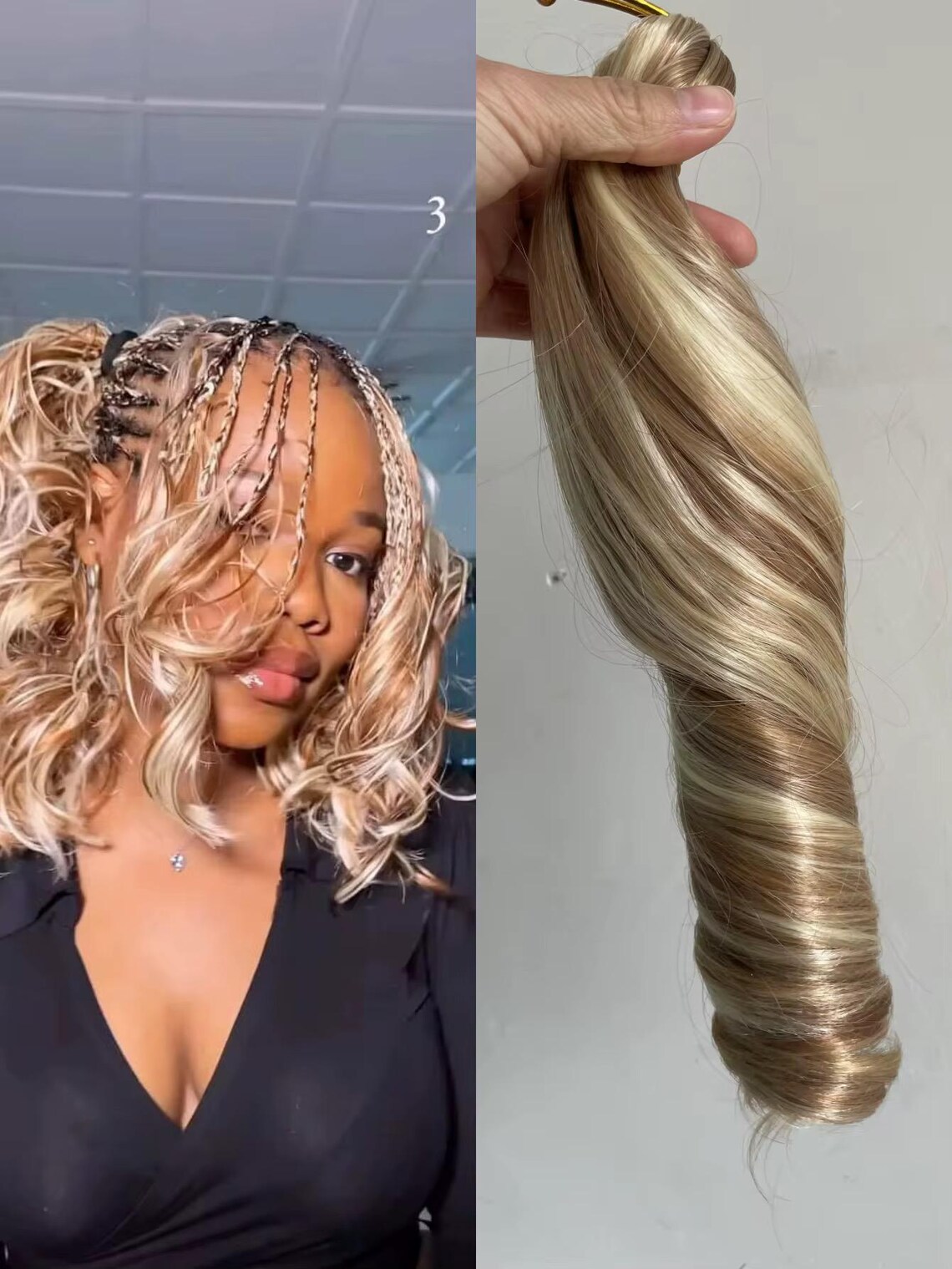 10” Bob Ponytail Braids 27/30/613 - Etsy