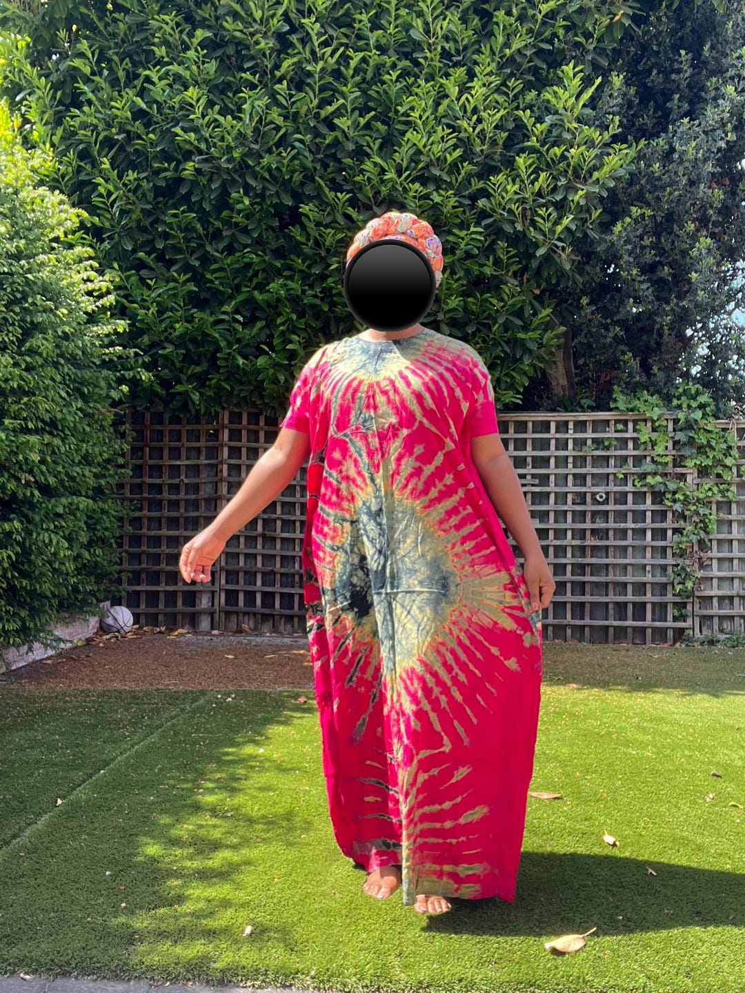 African Tie & Dye Boubou Dera Dress – Vibrant Free-flowing Summer ...