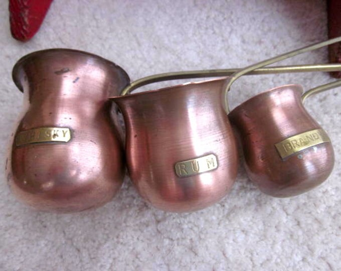 3 Copper Liquor Ladles Dippers Whiskey Rum Brandy Vintage - Etsy