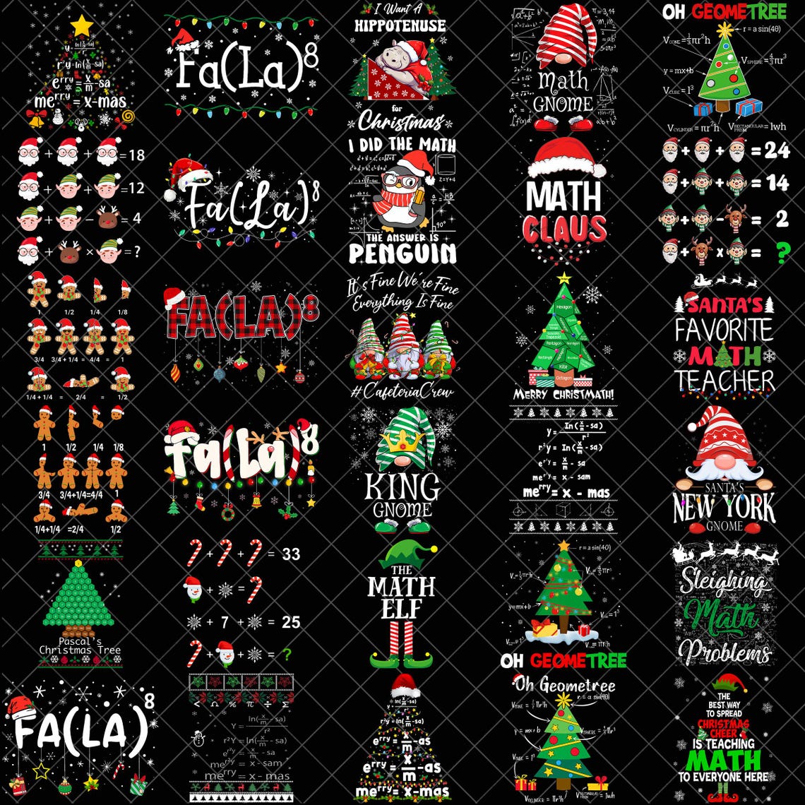 Merry Christmas Math Teacher Christmath PNG – Funny Holiday Math ...