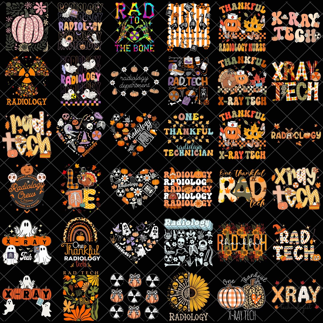 Thankful Radiology Tech PNG Bundle, RAD Tech Halloween, RAD ...