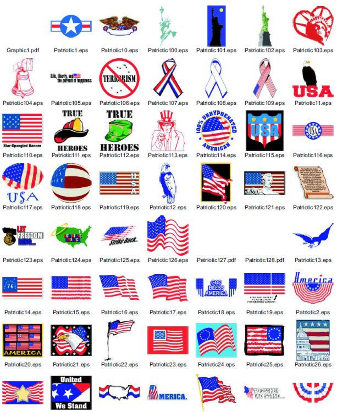 120+ Patriotic USA CNC Files EPS Vcarve / Vinyl Plotter - Etsy