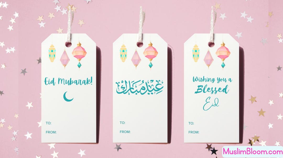 Eid Mubarak Gift Tags for Eid Gift, Eid Mubarak Gifts, Eid Gifts Bulk ...