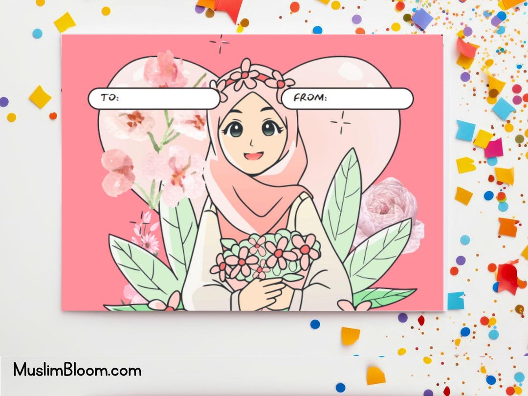 DIY Envelope Hijabi, Muslim Printable, Muslim Gifts Eid Gifts Islamic ...