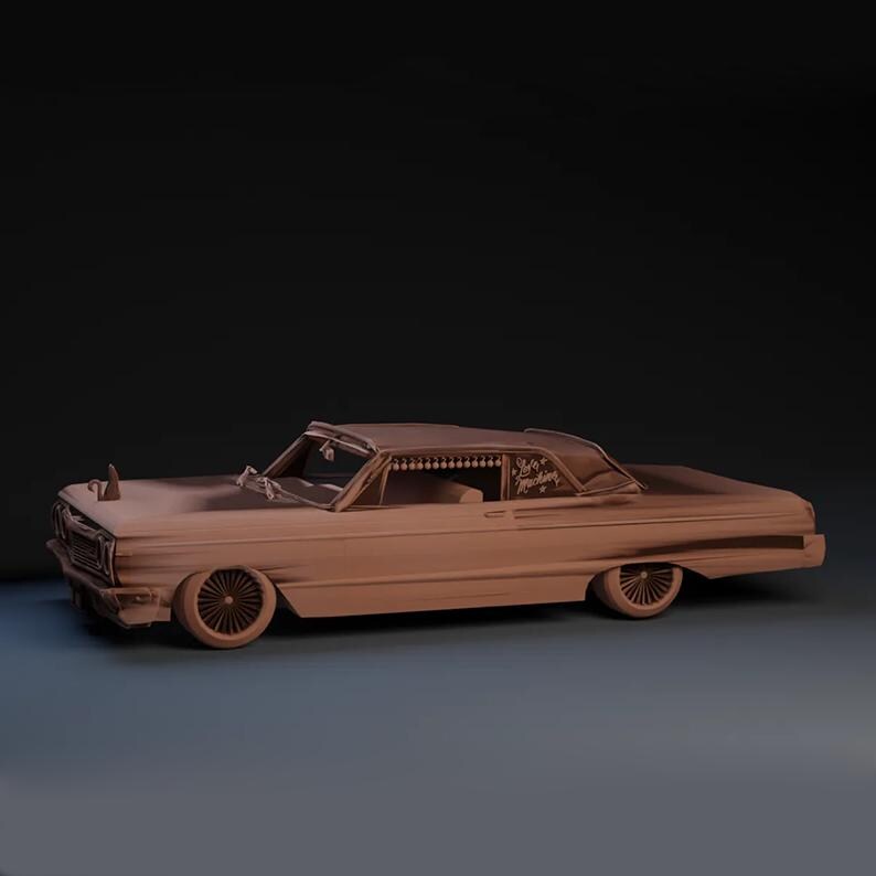 Cheech and Chongs Love Machine 1964 Chevy Impala SS. Stl File for 3d ...