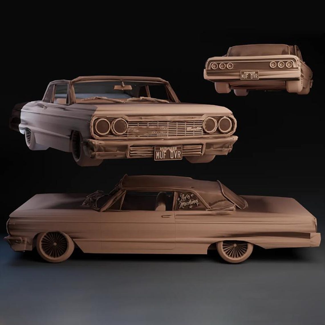 Cheech and Chongs Love Machine 1964 Chevy Impala SS. Stl File for 3d ...