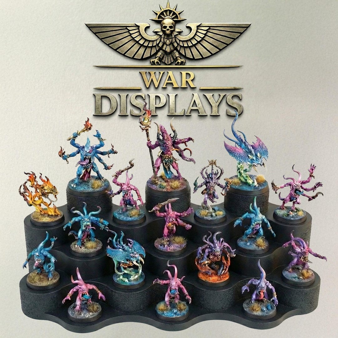 Miniature Display Stand, 32mm Bases, Modular Wargame Organiser - Etsy