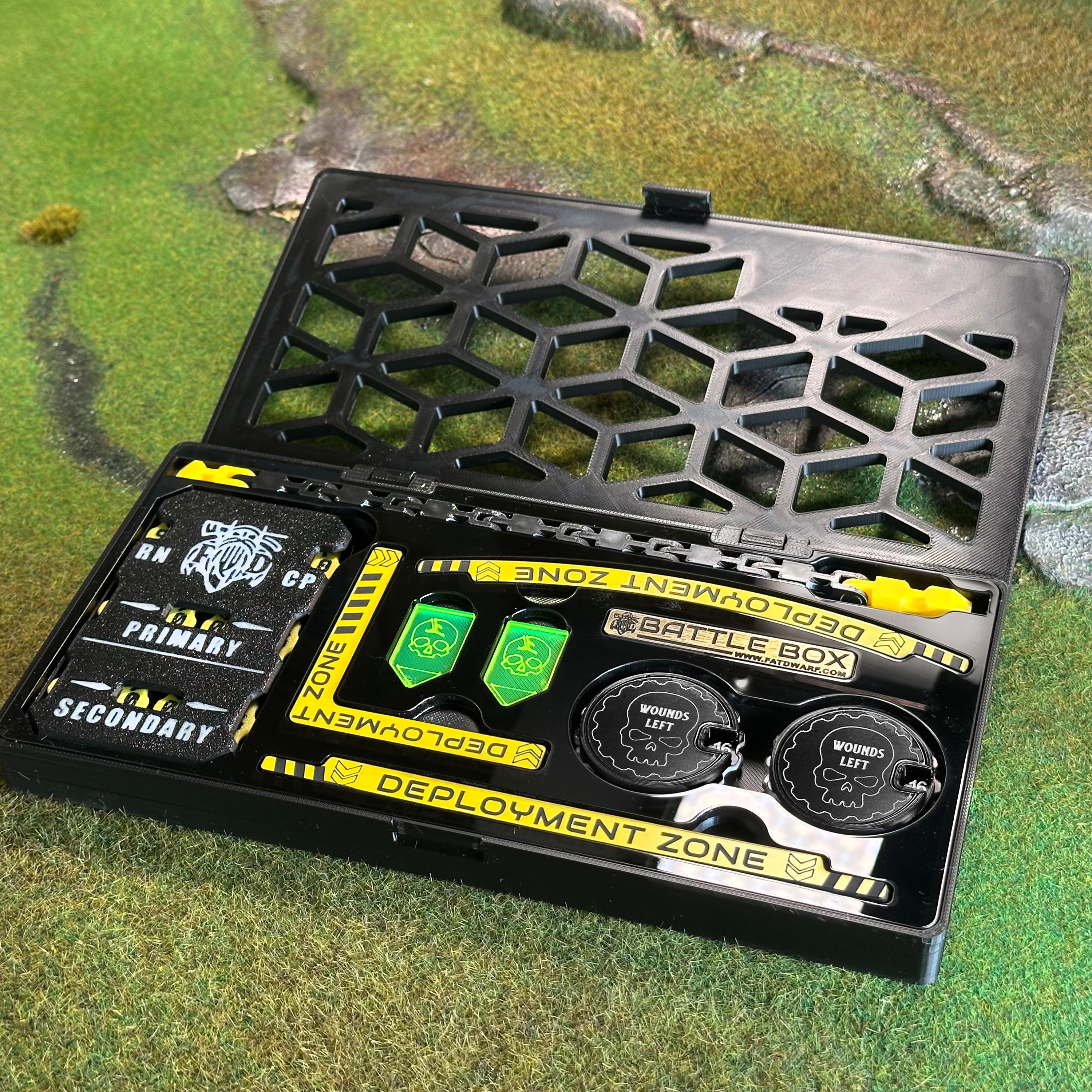 Ultimate Battle Box Wargame Kit: Trackers, Rulers, Tokens - Organised ...