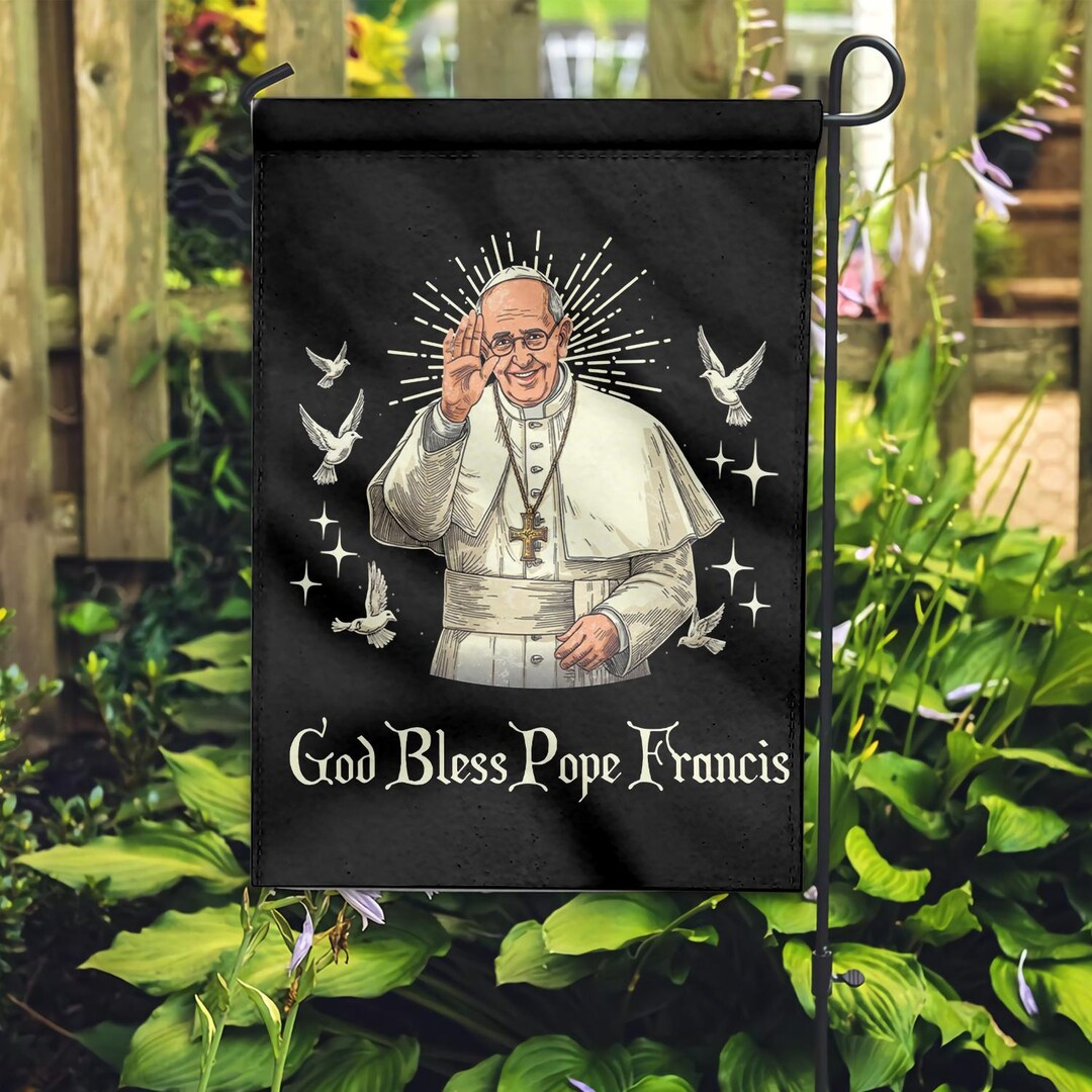 Pope Francis Angels Catholic Flag, God Bless Pope Francis Flag, Thank ...