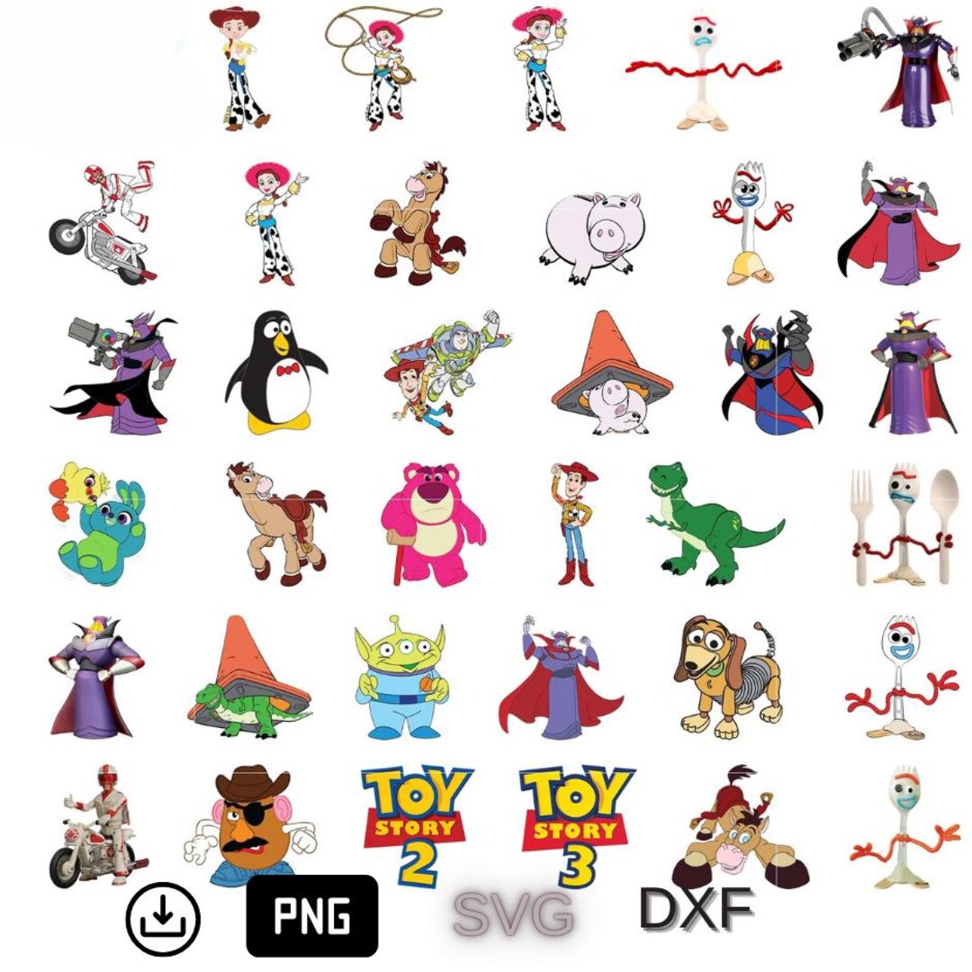 Toy Story Clipart Bundle, Toy Story Svg Cut Files for Cricut ...