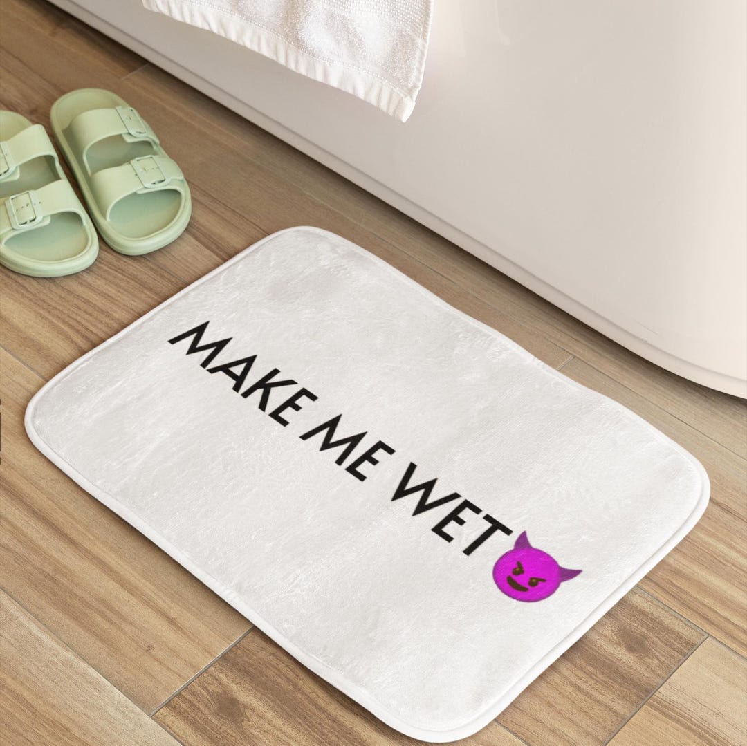 Funny Bathroom Mat, Silly Bath Mat, Humorous Bathroom Rug, Quirky ...