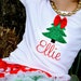 Girls Christmas Tree Shirt / Christmas Outfits for Girls / Monogram ...